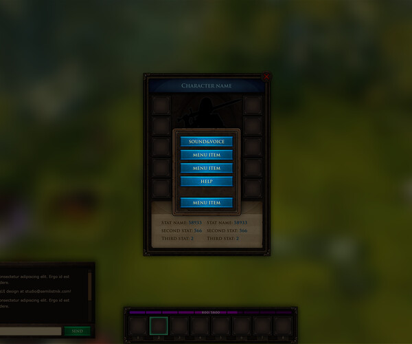 ArtStation - MMORPG UI Kit v1.2 | Game Assets
