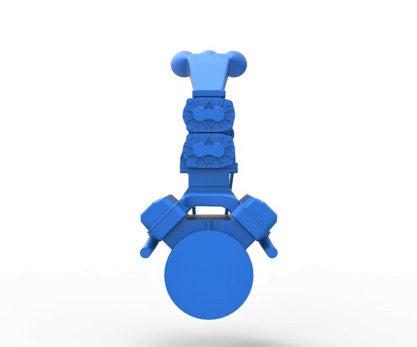 ArtStation - Diecast 3D printable V8 engine with double supercharger ...