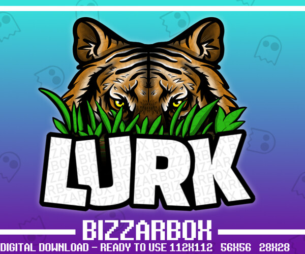 ArtStation - Twitch Emote: Tiger Lurk | Artworks