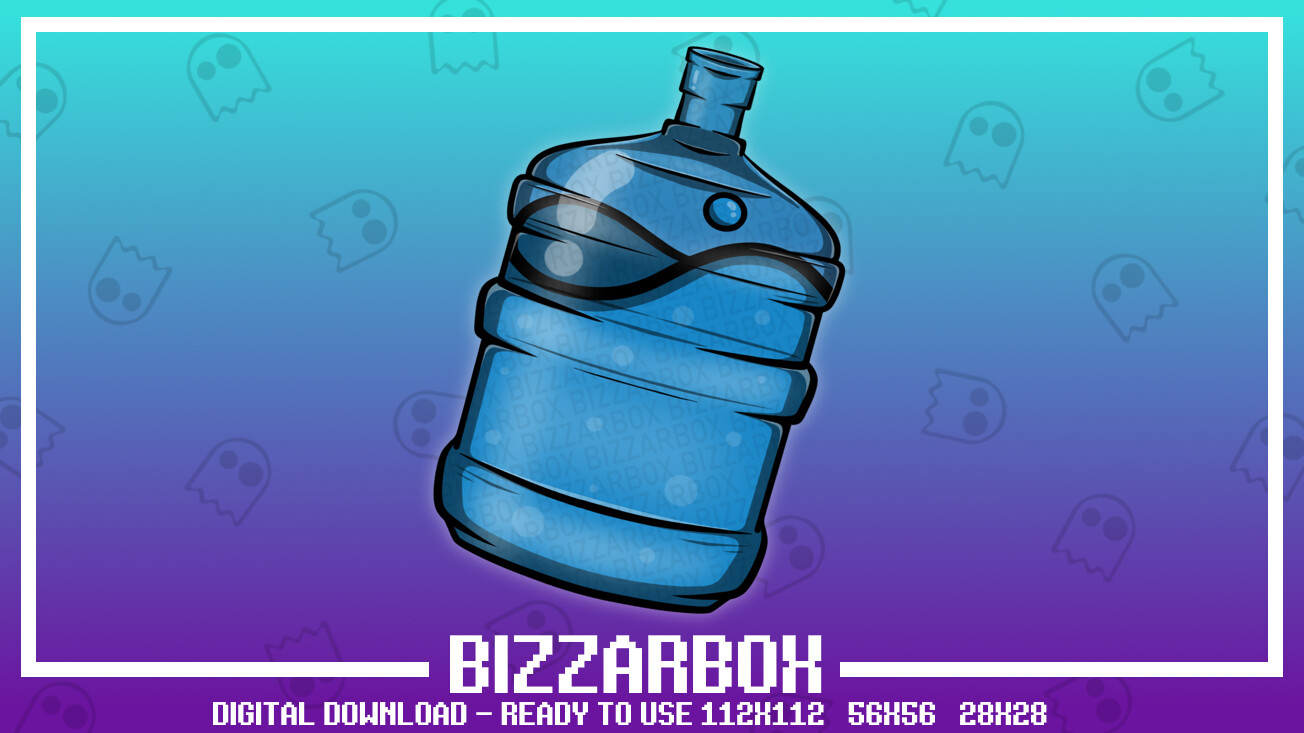 ArtStation - Twitch Emote: Hydrate Chug Water | Artworks