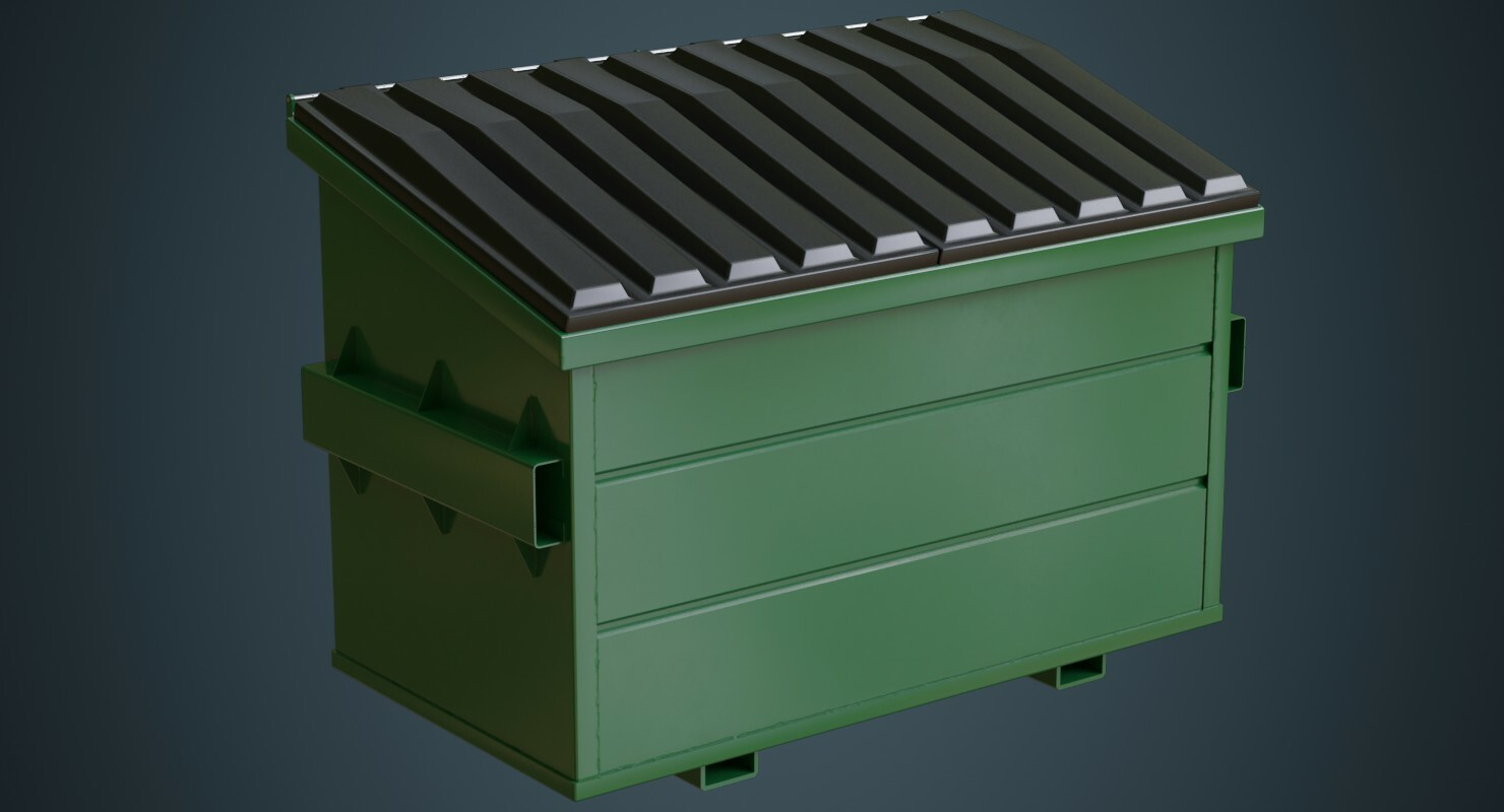 ArtStation - Dumpster 3A | Game Assets