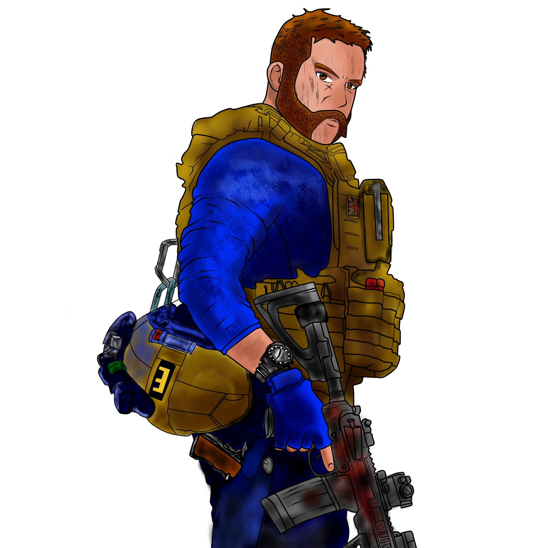 ArtStation - CAP Price Call Of Duty ModernWarfare Fan Art | Artworks