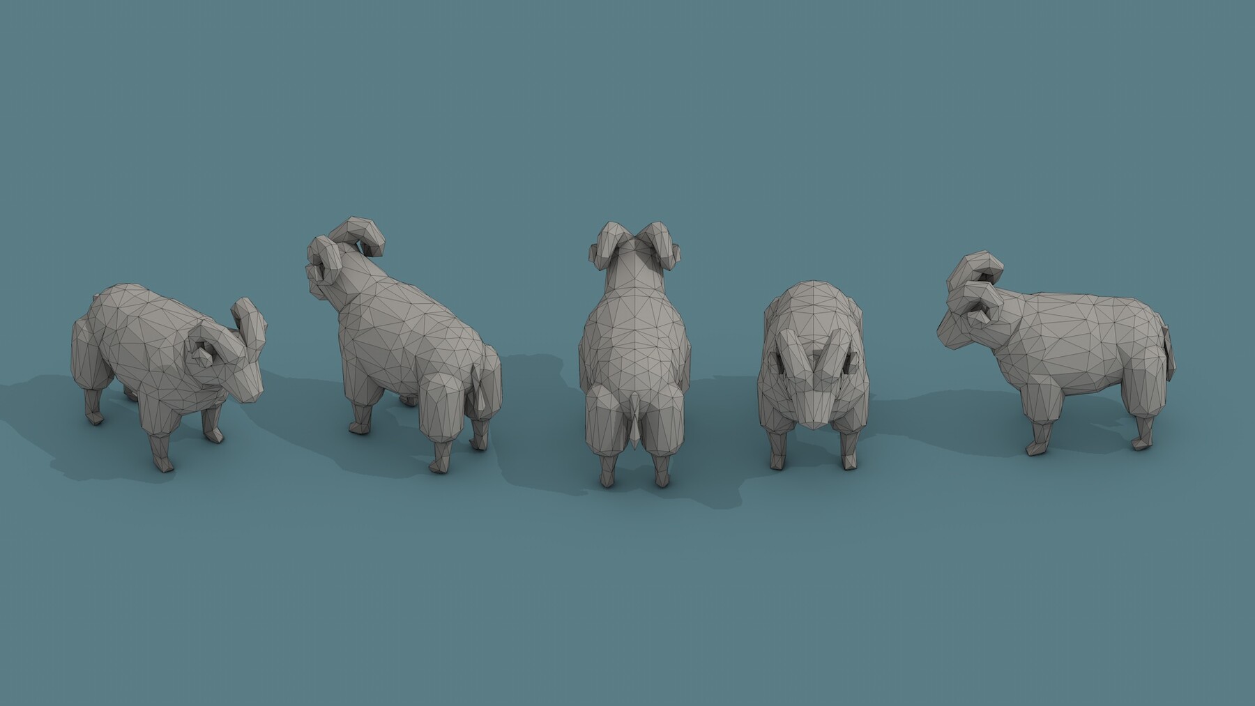 ArtStation - Low Poly Animal Isometric Icon Pack 04 | Game Assets