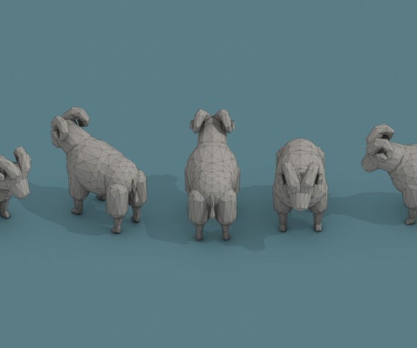 ArtStation - Low Poly Animal Isometric Icon Pack 04 | Game Assets
