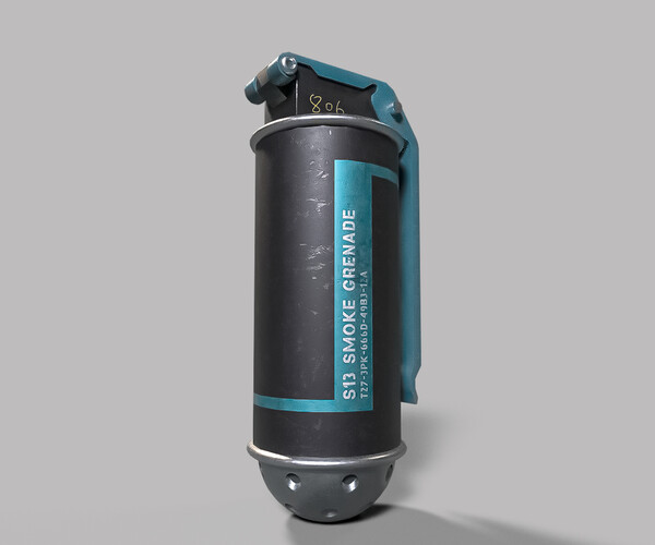 ArtStation - SCI FI Smoke Grenade LowPoly | Game Assets