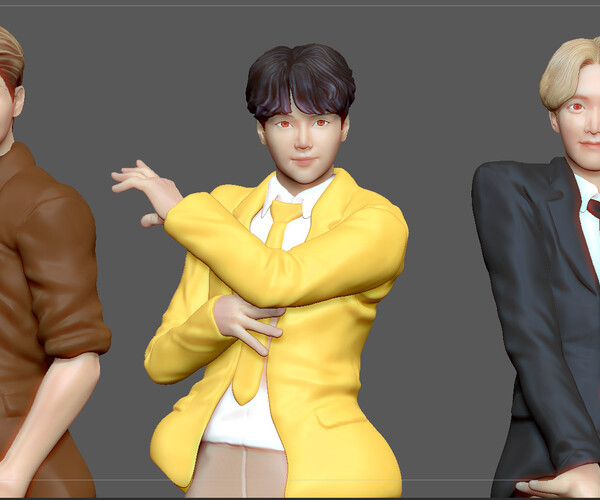 ArtStation - BTS 3d print PACK K POP KOREAN IDOL BIG HIT K-POP BOY ...