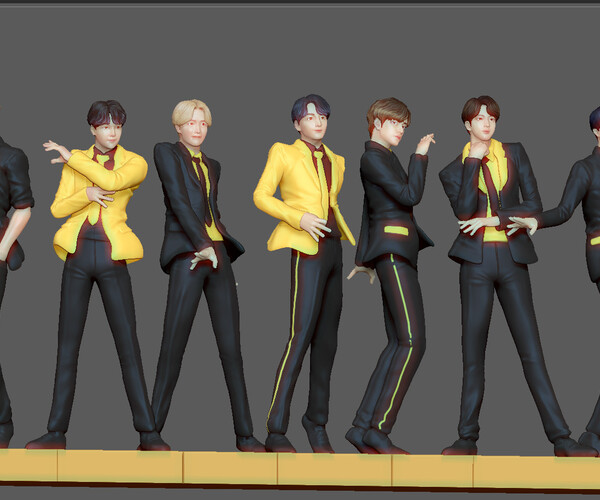 ArtStation - BTS 3d print PACK K POP KOREAN IDOL BIG HIT K-POP BOY ...