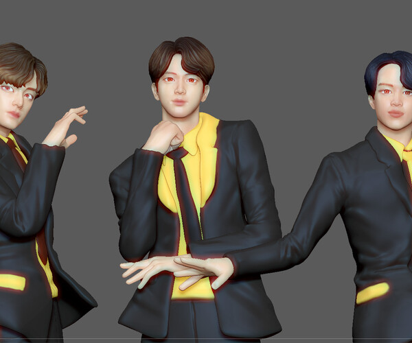 ArtStation - BTS 3d print PACK K POP KOREAN IDOL BIG HIT K-POP BOY ...