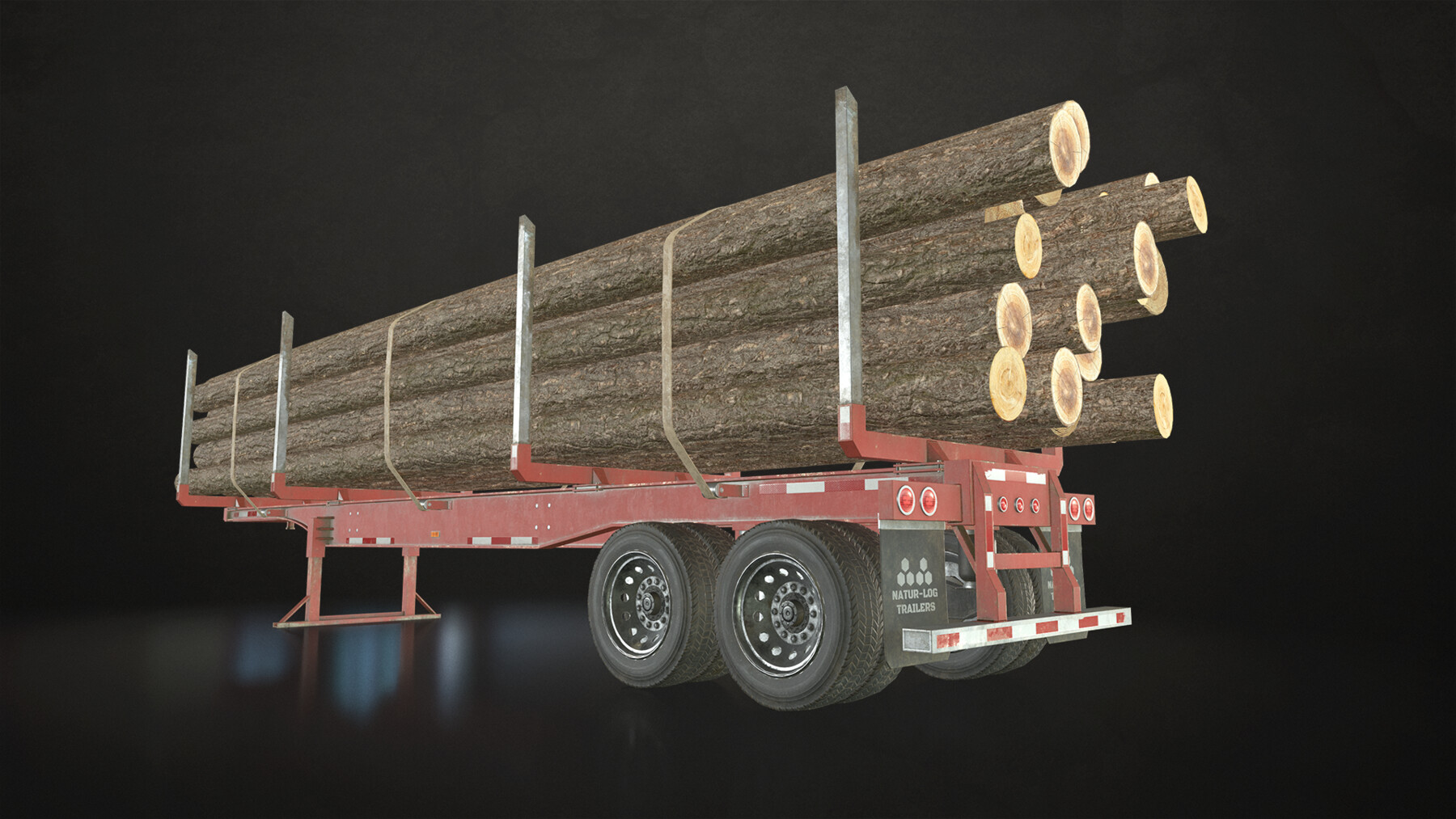ArtStation - Logging Trailer - Low Poly | Game Assets