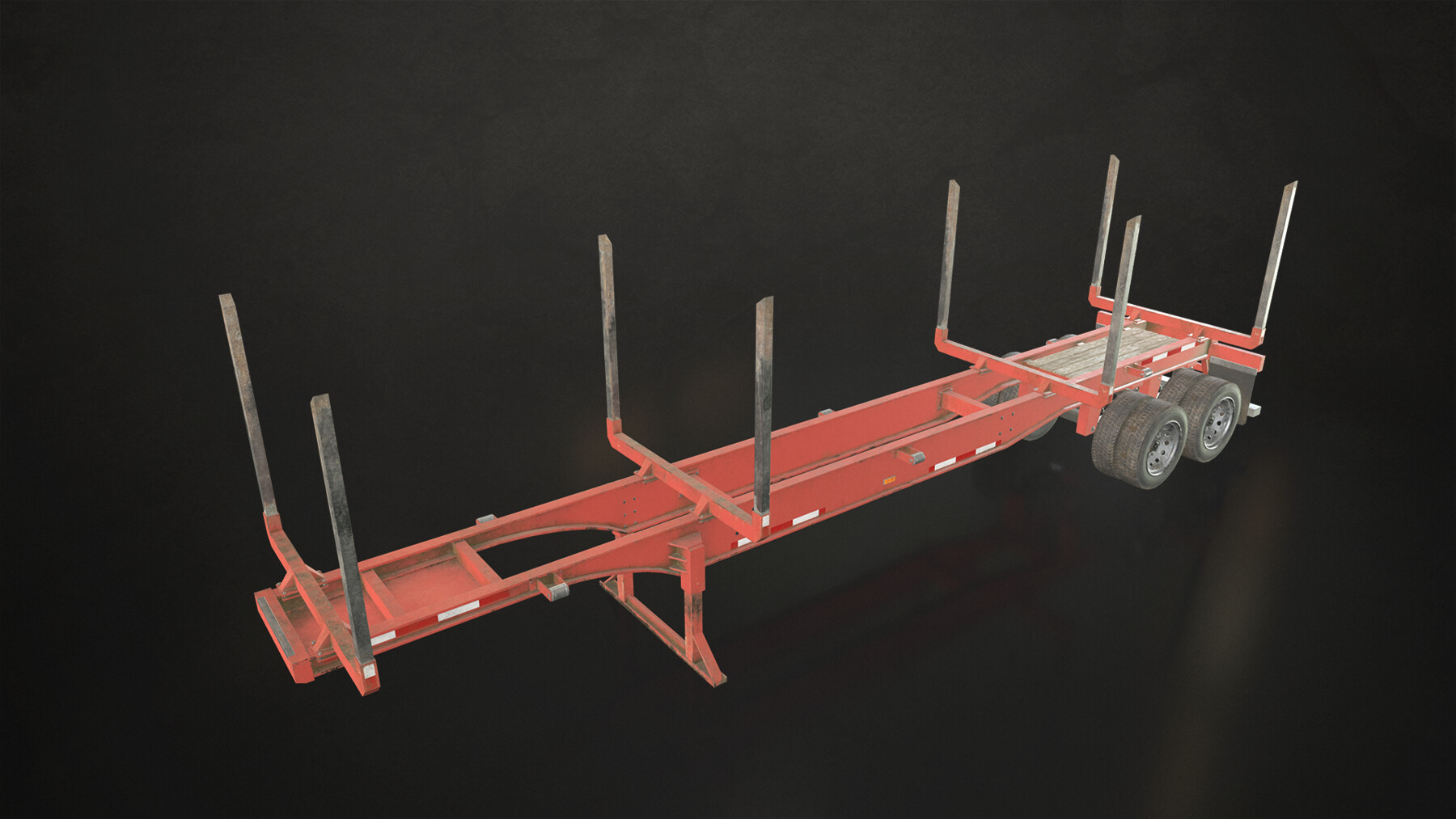 ArtStation - Logging Trailer - Low Poly | Game Assets