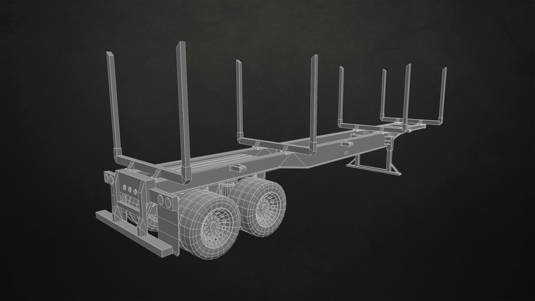 ArtStation - Logging Trailer - Low Poly | Game Assets