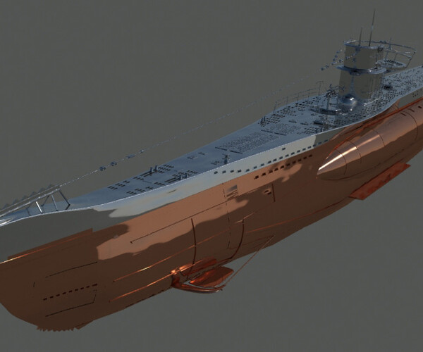 ArtStation - U-boat Type VII 3d model | Resources