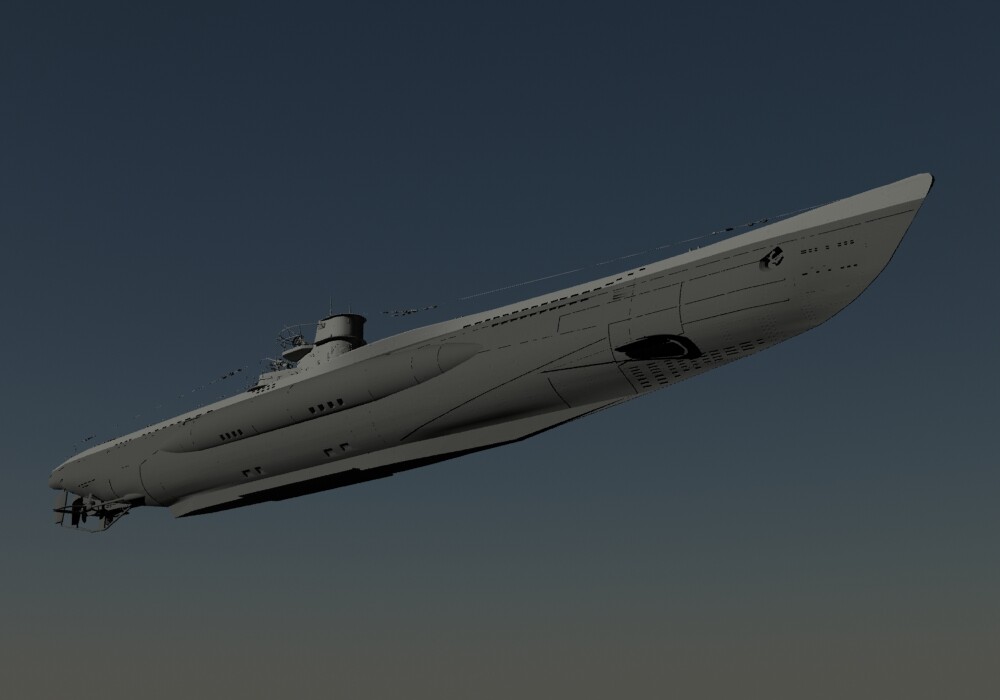 ArtStation - U-boat Type VII-C 3d model | Resources