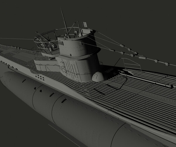 ArtStation - U-boat Type VII-C 3d model | Resources