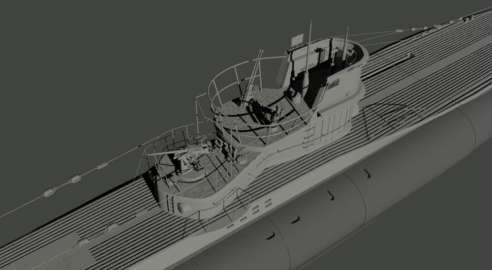 ArtStation - U-boat Type VII-C 3d model | Resources
