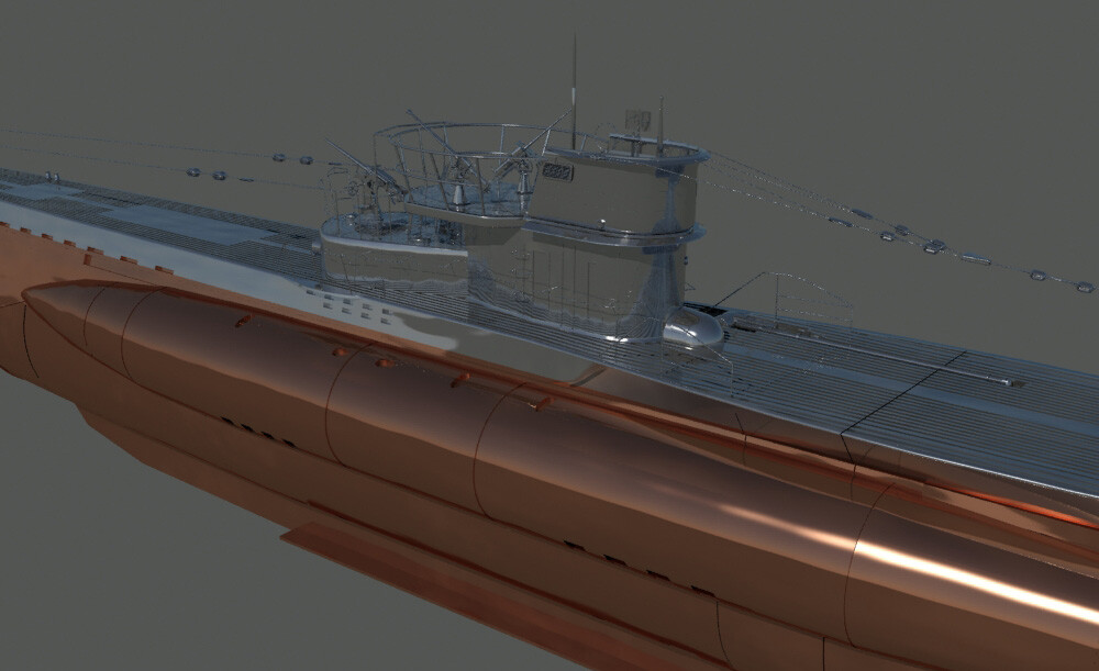 ArtStation - U-boat Type VII-C 3d model | Resources