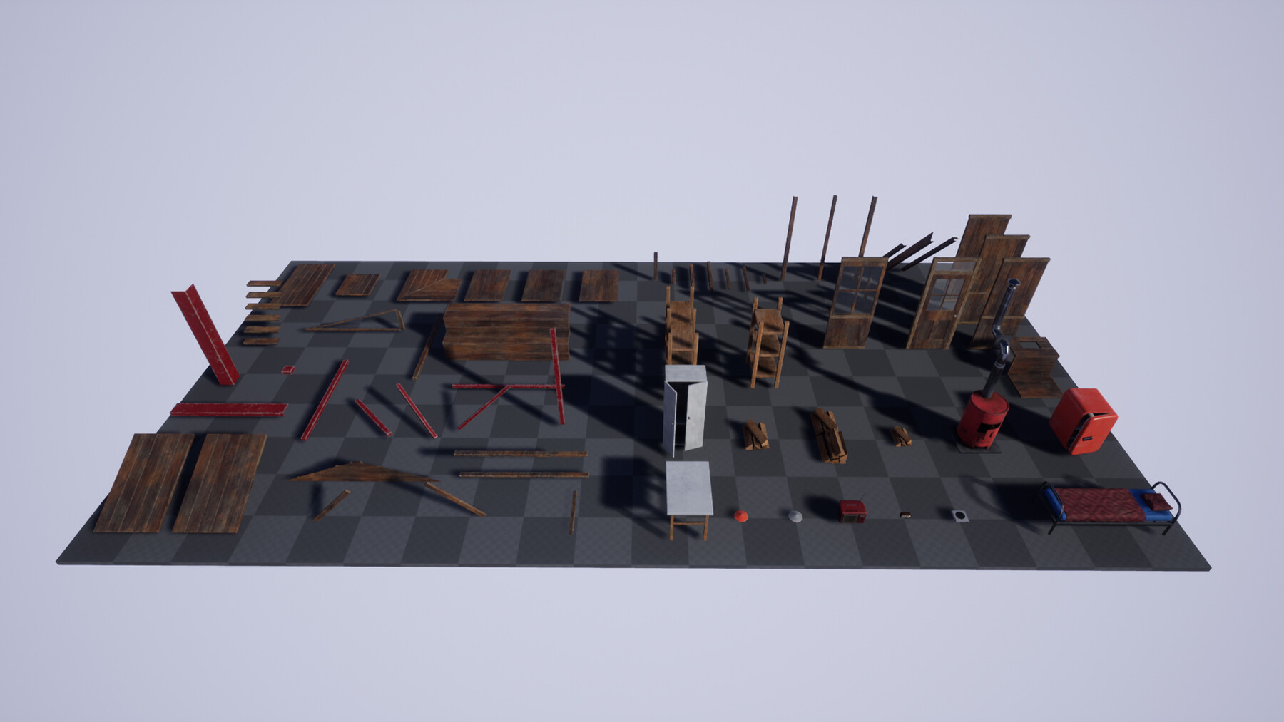 ArtStation - Modular Watchtower and house | Game Assets