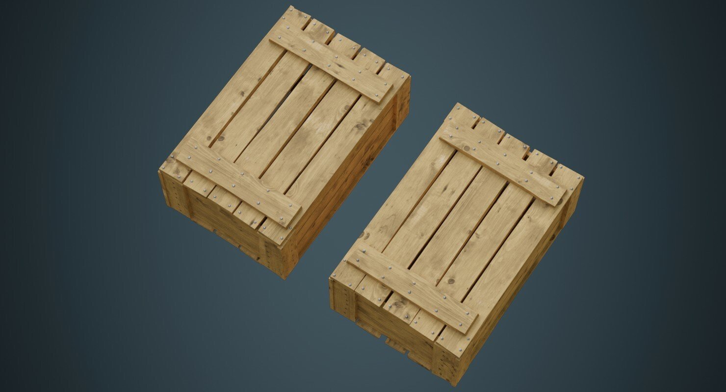 ArtStation - Wooden Box 4A | Game Assets