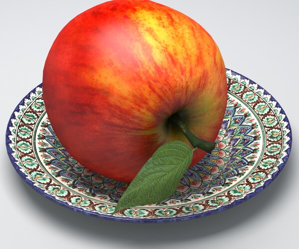 ArtStation - Apple on a plate | Resources