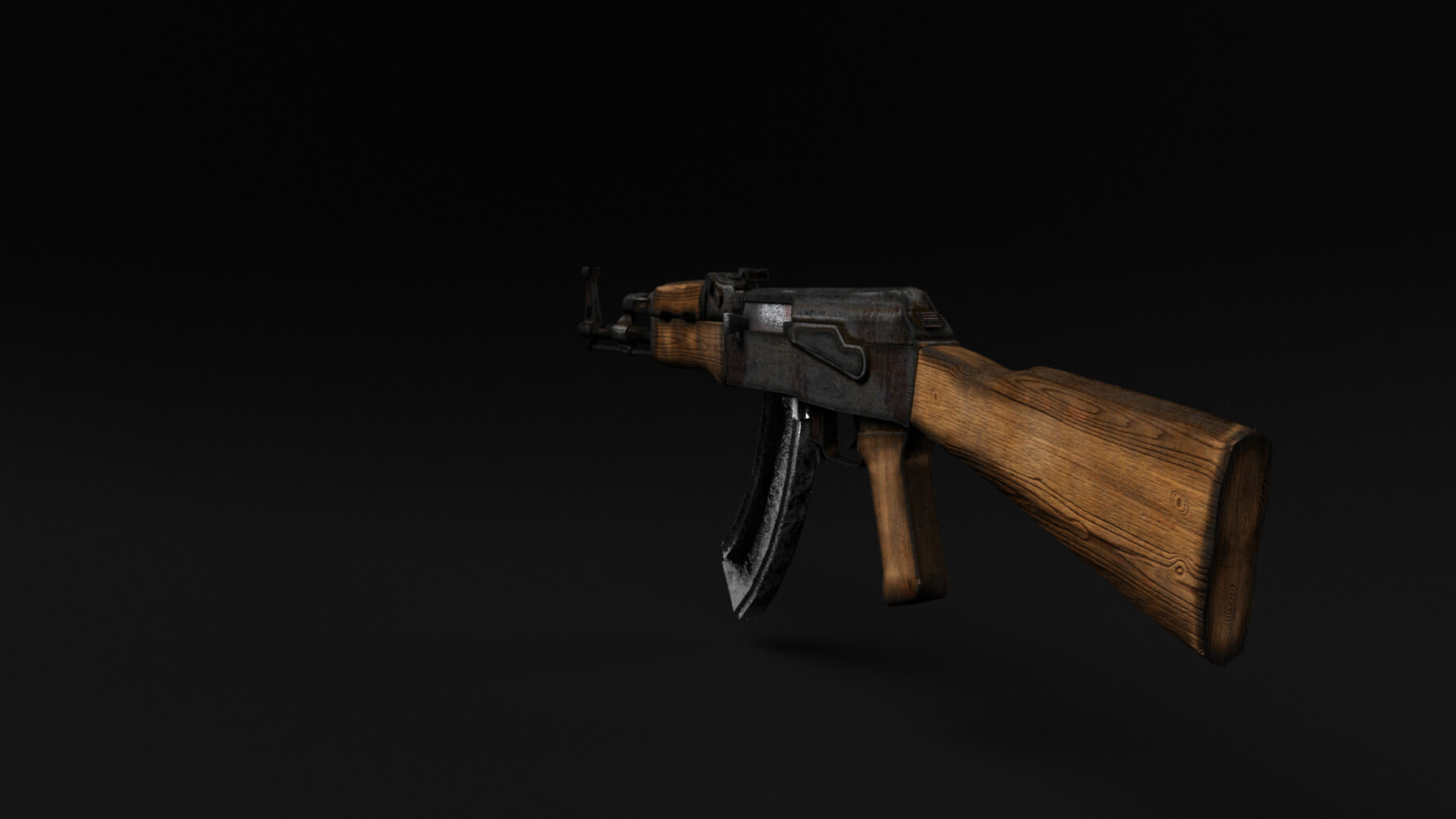 ArtStation - AK47 RUSTY [Game Ready] [OBJ + BLEND + TEXTURES] | Game Assets