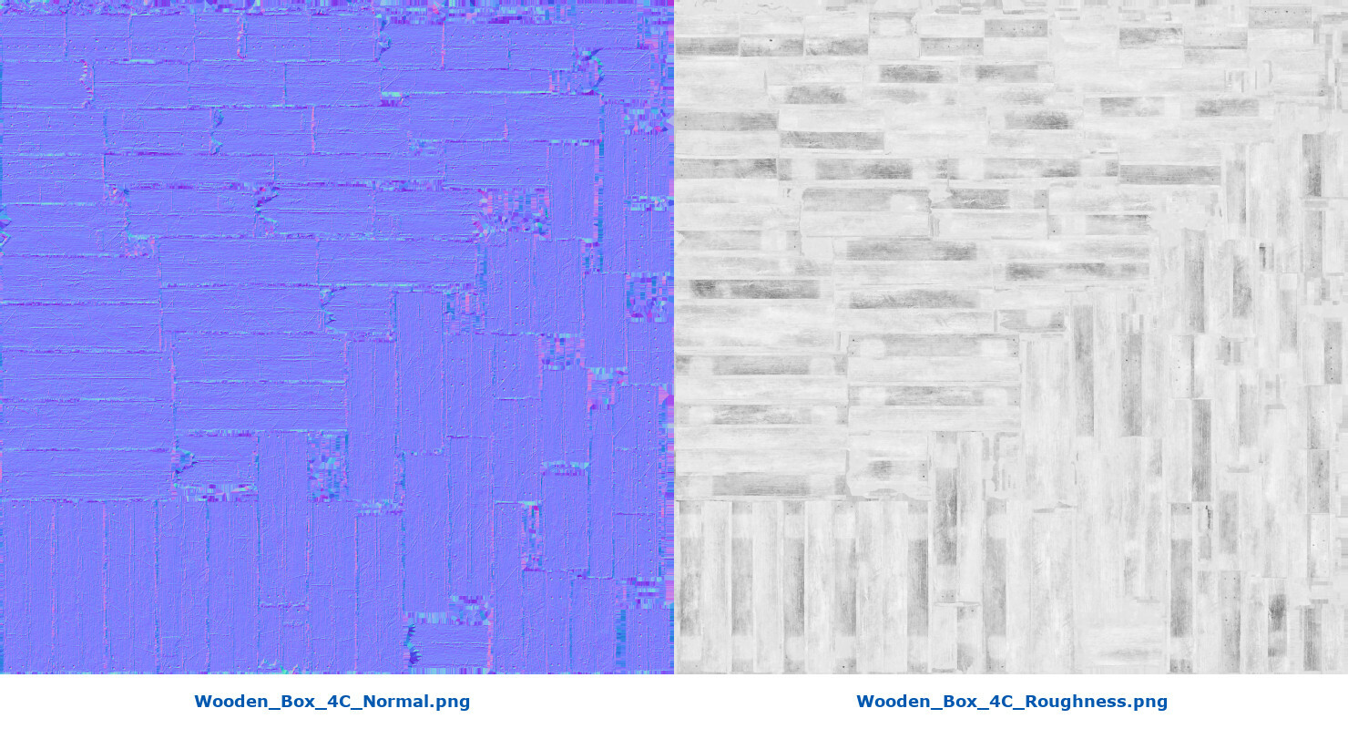 ArtStation - Wooden Box 4C | Game Assets