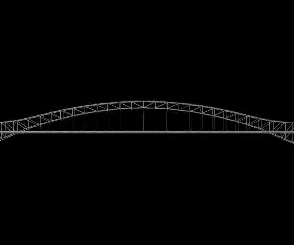 ArtStation - Steel Through Arch Bridge | Resources
