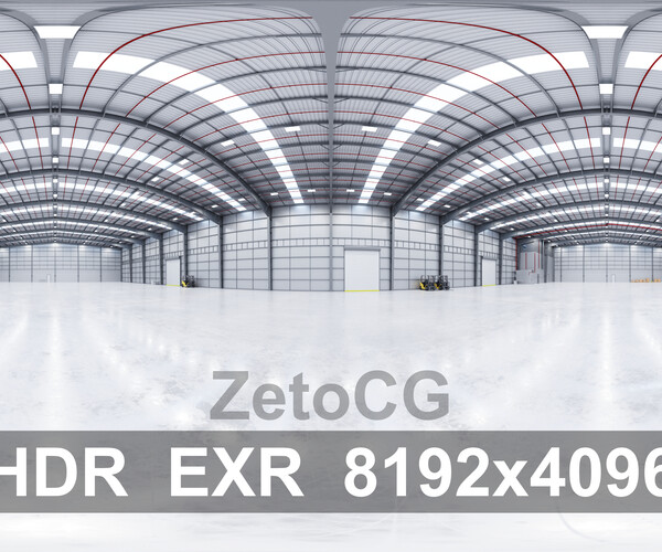 ArtStation - HDRI - Industrial Warehouse Interior 13 - 8192x4096 ...