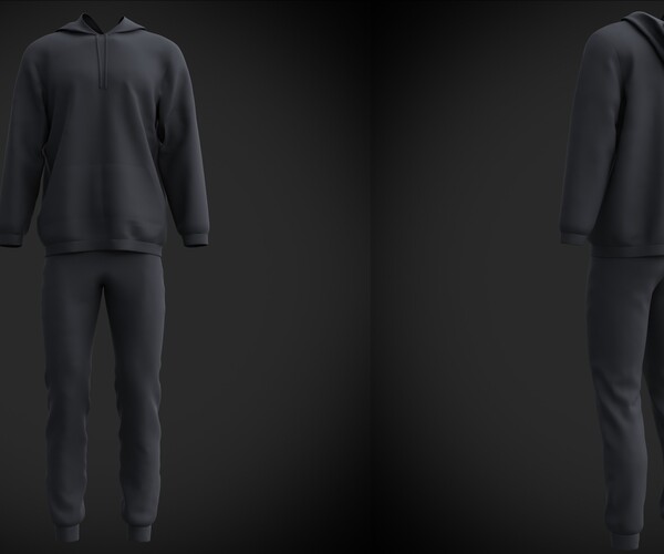 ArtStation - 3D ActiveWear set - Male Tracksuit | Game Assets