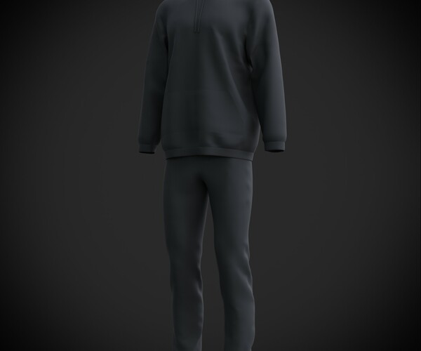 ArtStation - 3D ActiveWear set - Male Tracksuit | Game Assets