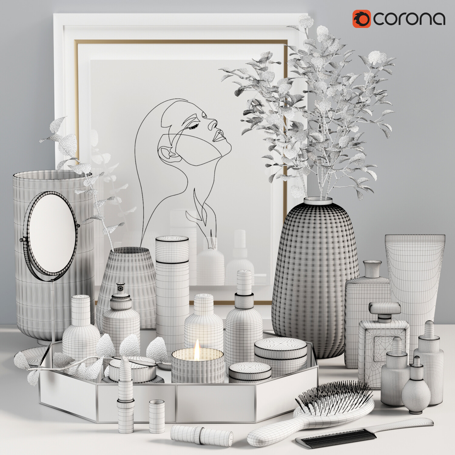 ArtStation - beauty decorative set 02 | Resources