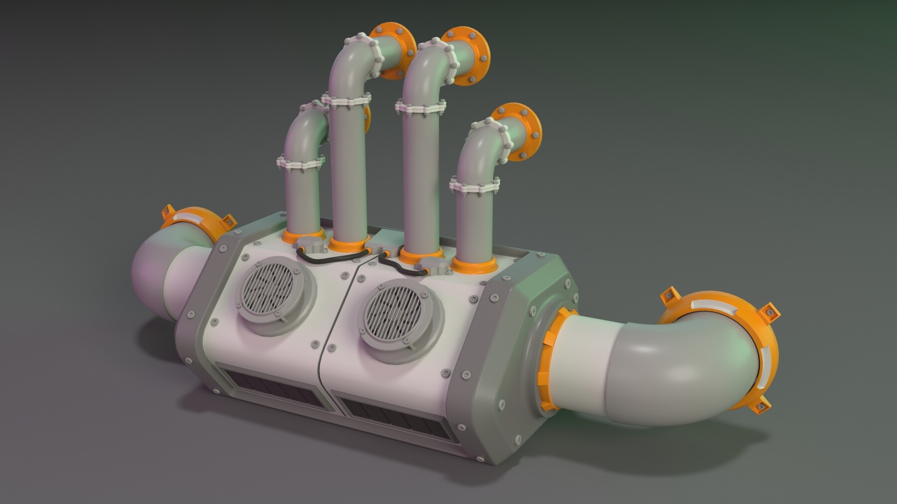 ArtStation - Wall Tube Mechanism Props 1 - 20 pieces | Resources