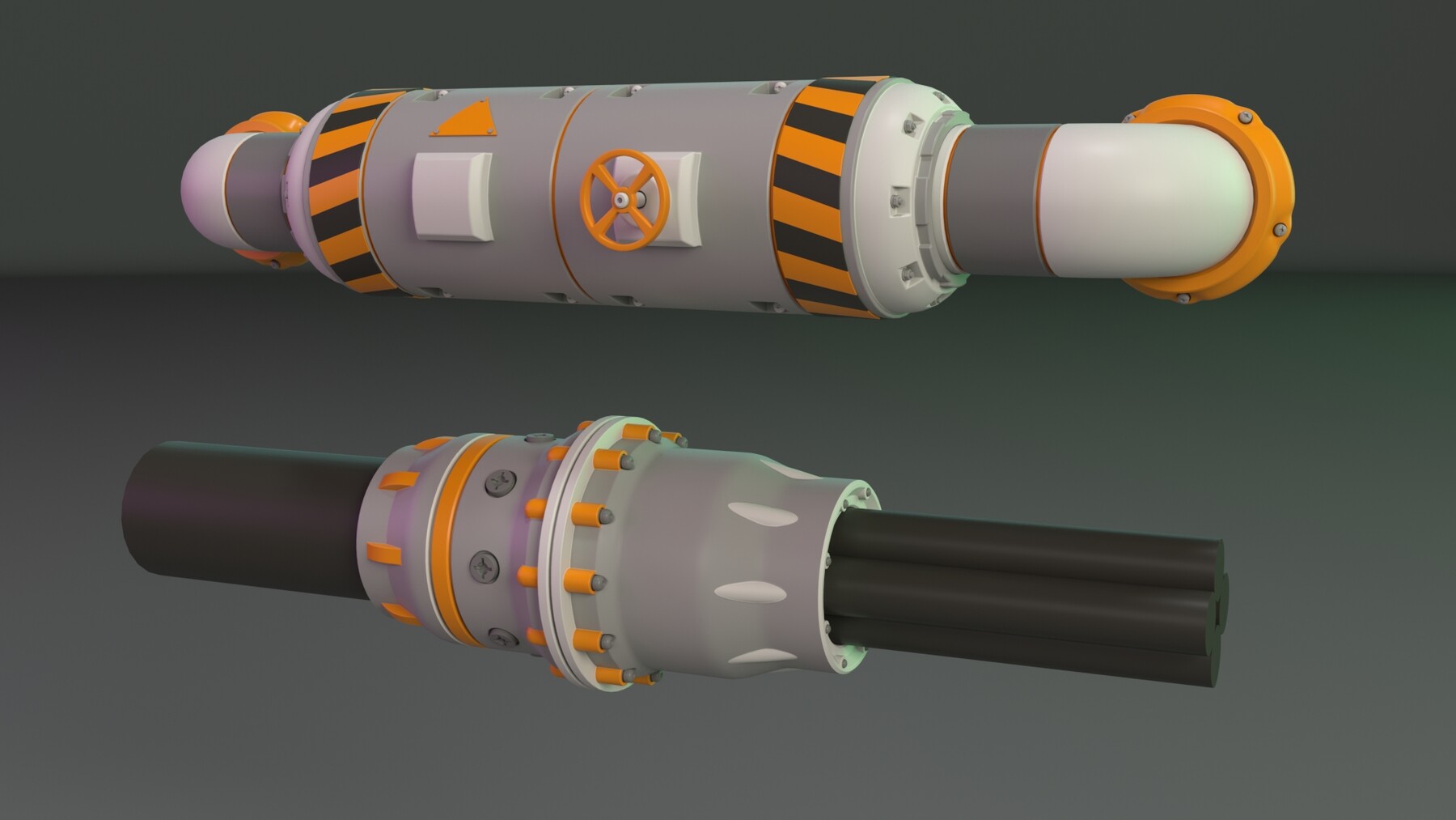 ArtStation - Wall Tube Mechanism Props 1 - 20 pieces | Resources