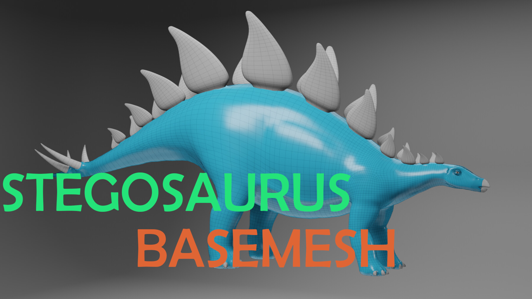 ArtStation - stegosaurus base mesh obj | Resources