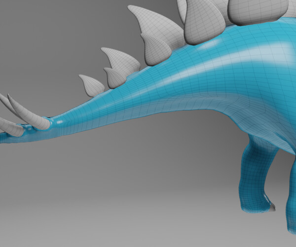 ArtStation - stegosaurus base mesh obj | Resources