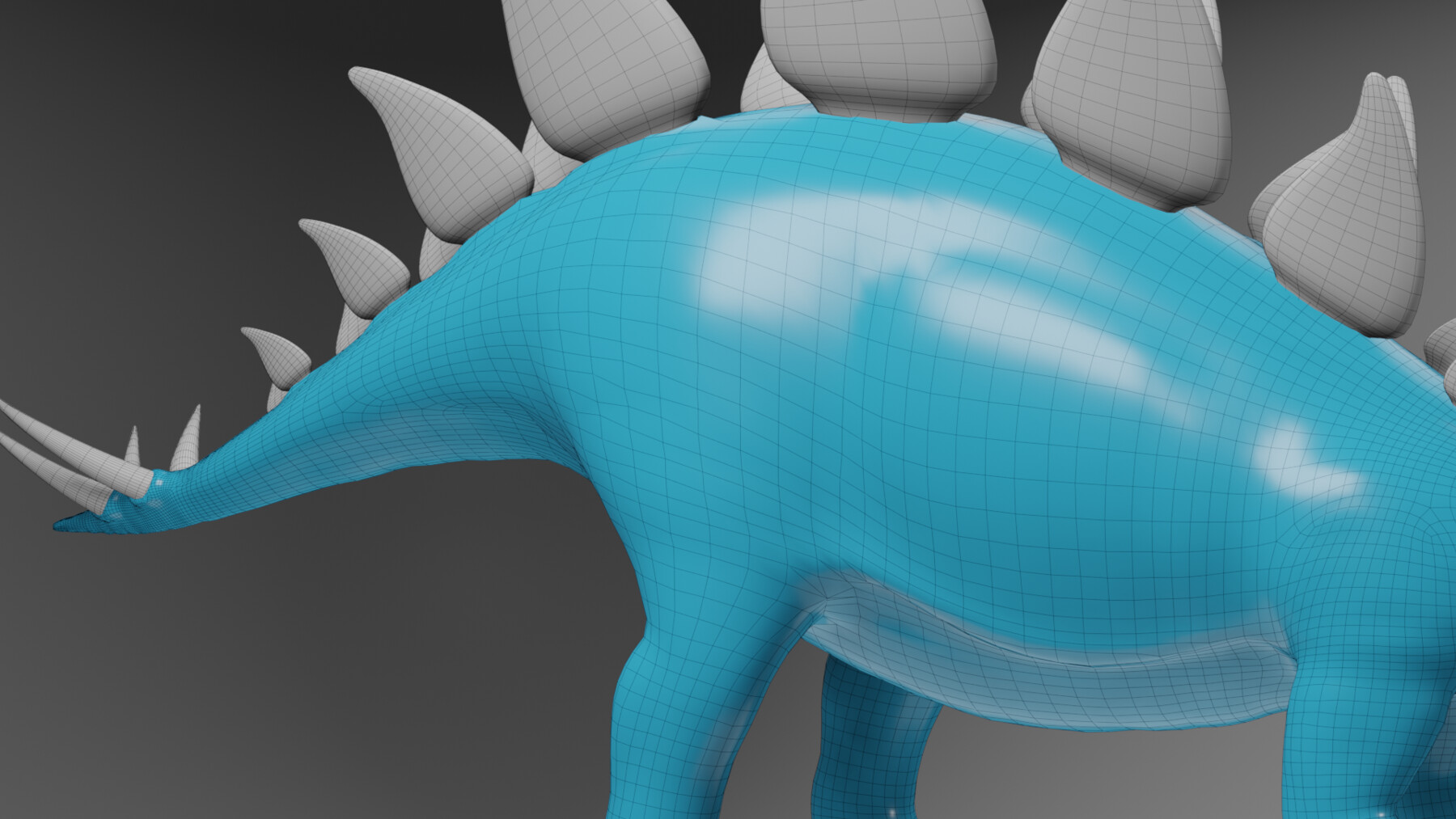 ArtStation - stegosaurus base mesh obj | Resources