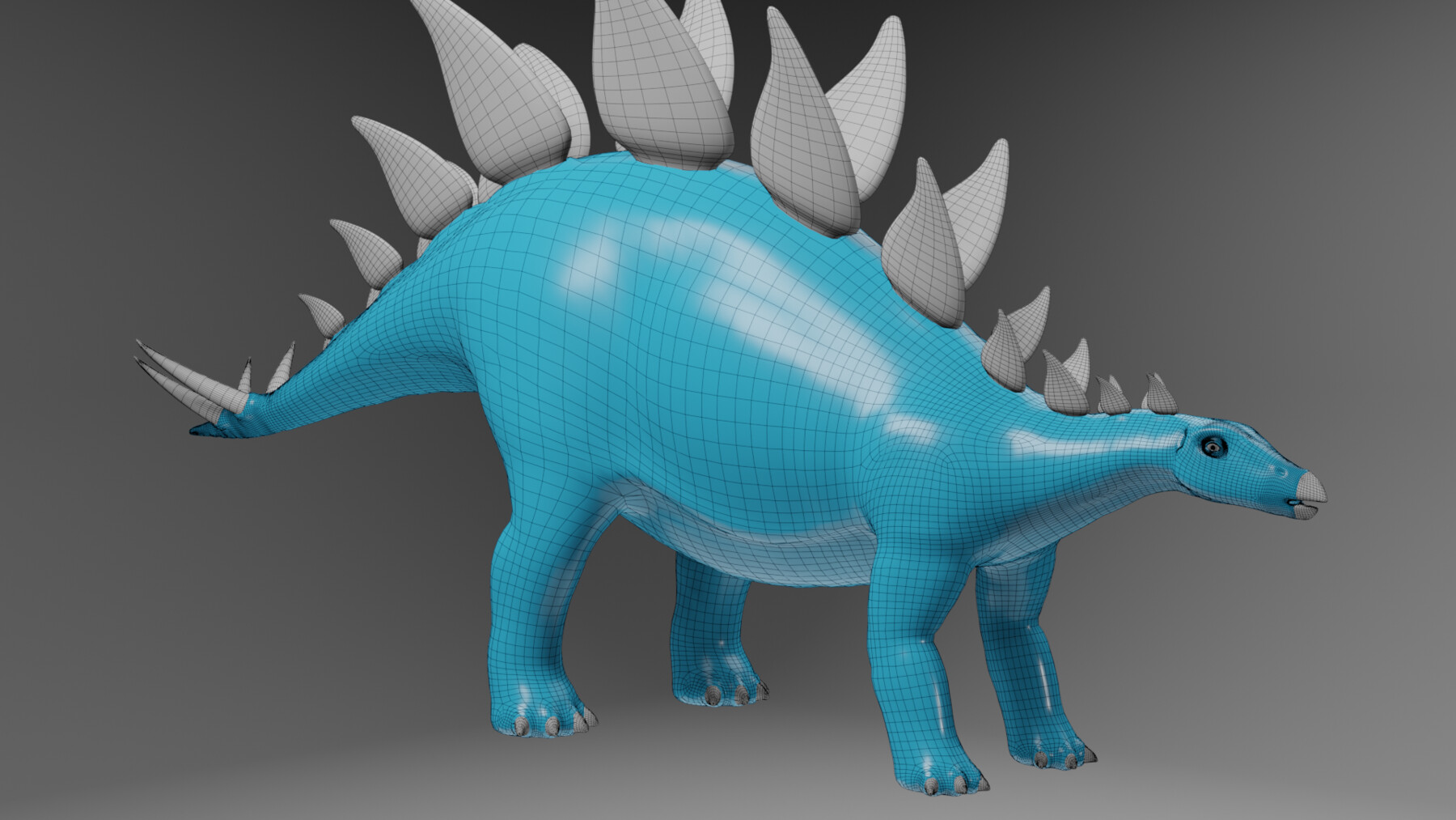 ArtStation - stegosaurus base mesh obj | Resources