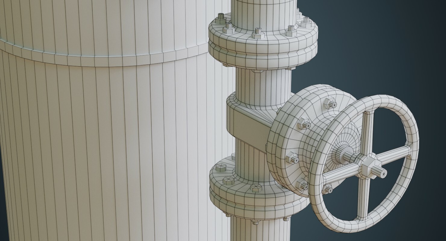 ArtStation - Indoor Gas Storage 1B | Game Assets