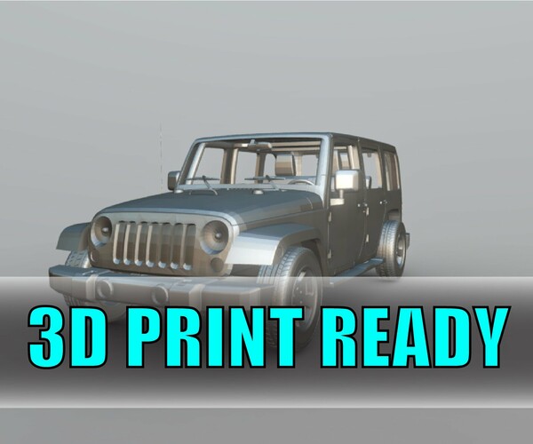ArtStation - Jeep Wrangler 3D PRINT READY | Resources