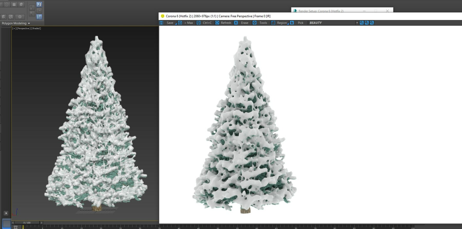 ArtStation - Tree Abies No 2 with Snow | Resources