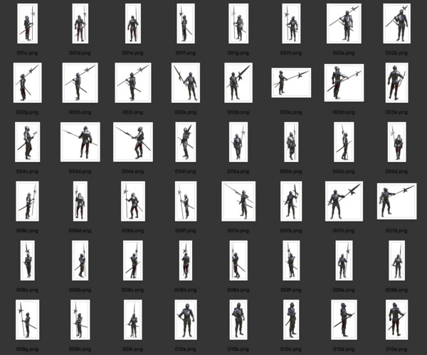 ArtStation - Knight Poses - Over 1000 Reference Images (turnaround ...