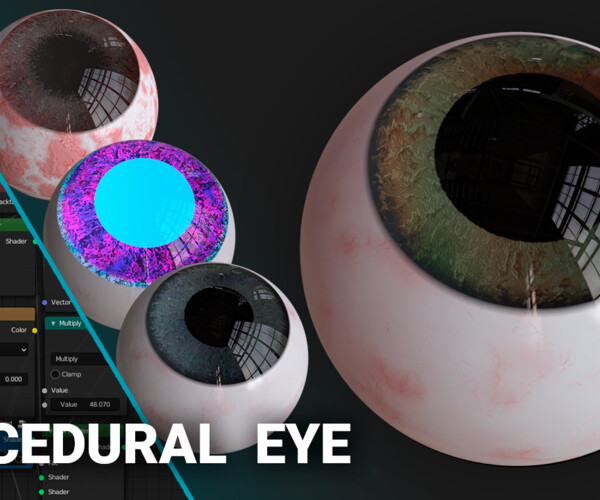 ArtStation - Procedural eye material (for Blender Cycles) | Resources