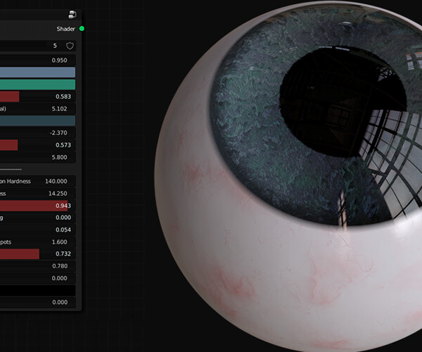 ArtStation - Procedural eye material (for Blender Cycles) | Resources