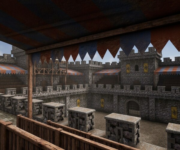 ArtStation - Fantasy Battle Arena (Modular) | Game Assets