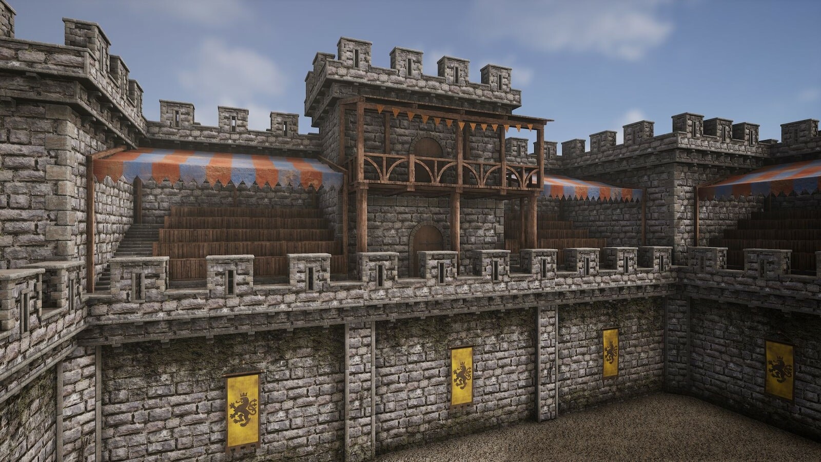 ArtStation - Fantasy Battle Arena (Modular) | Game Assets