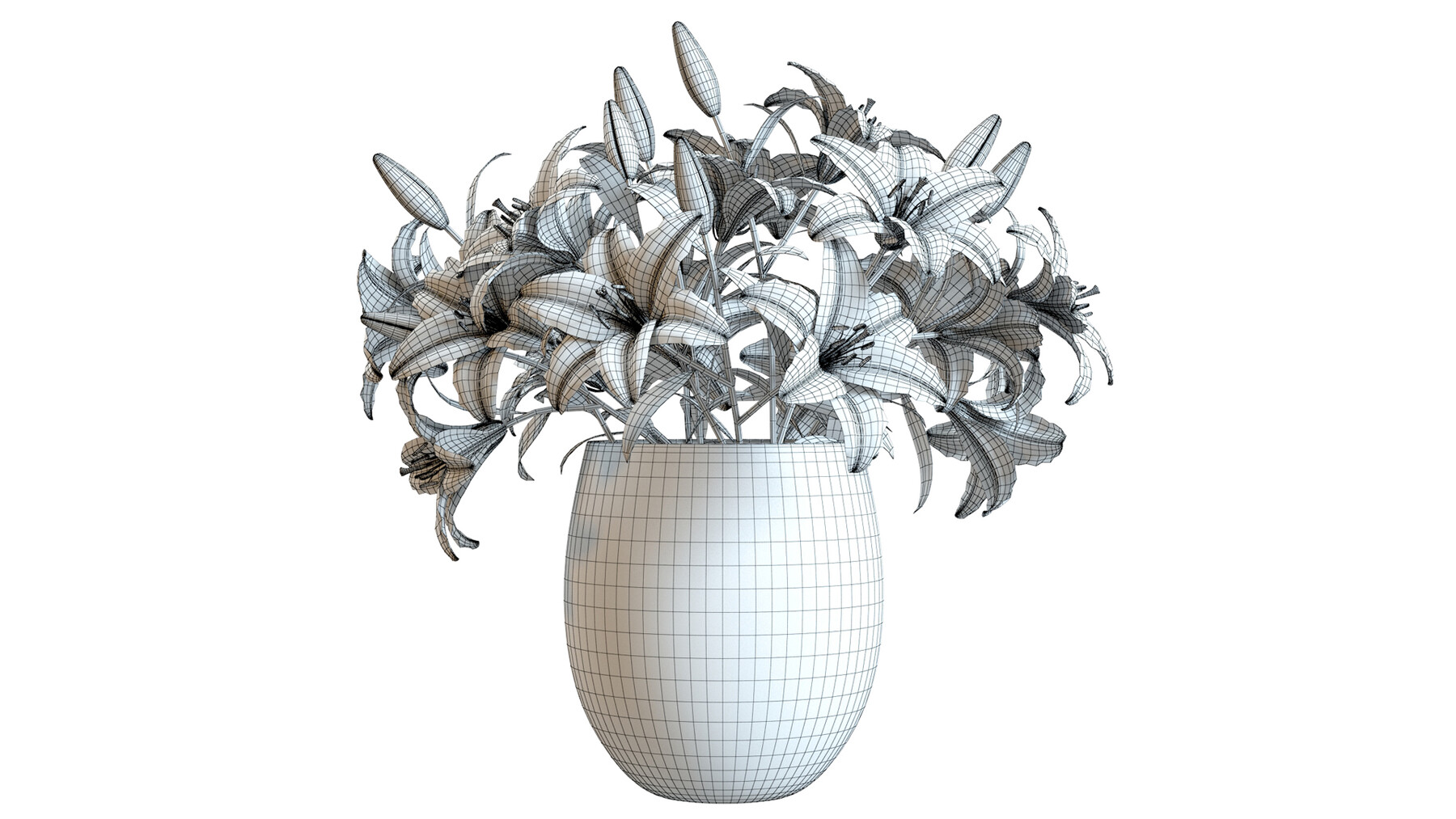 ArtStation - 3D Model / Flower Set 01 / White Lilies | Resources