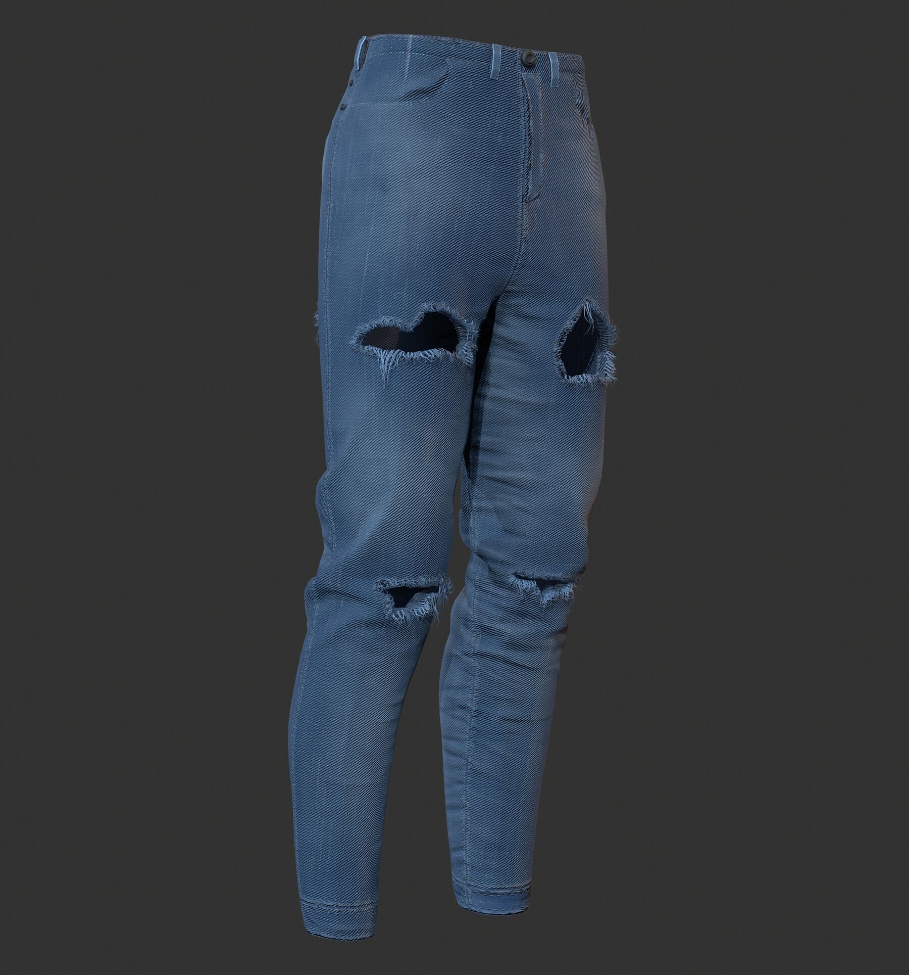 ArtStation - Jeans with threads | Game Assets