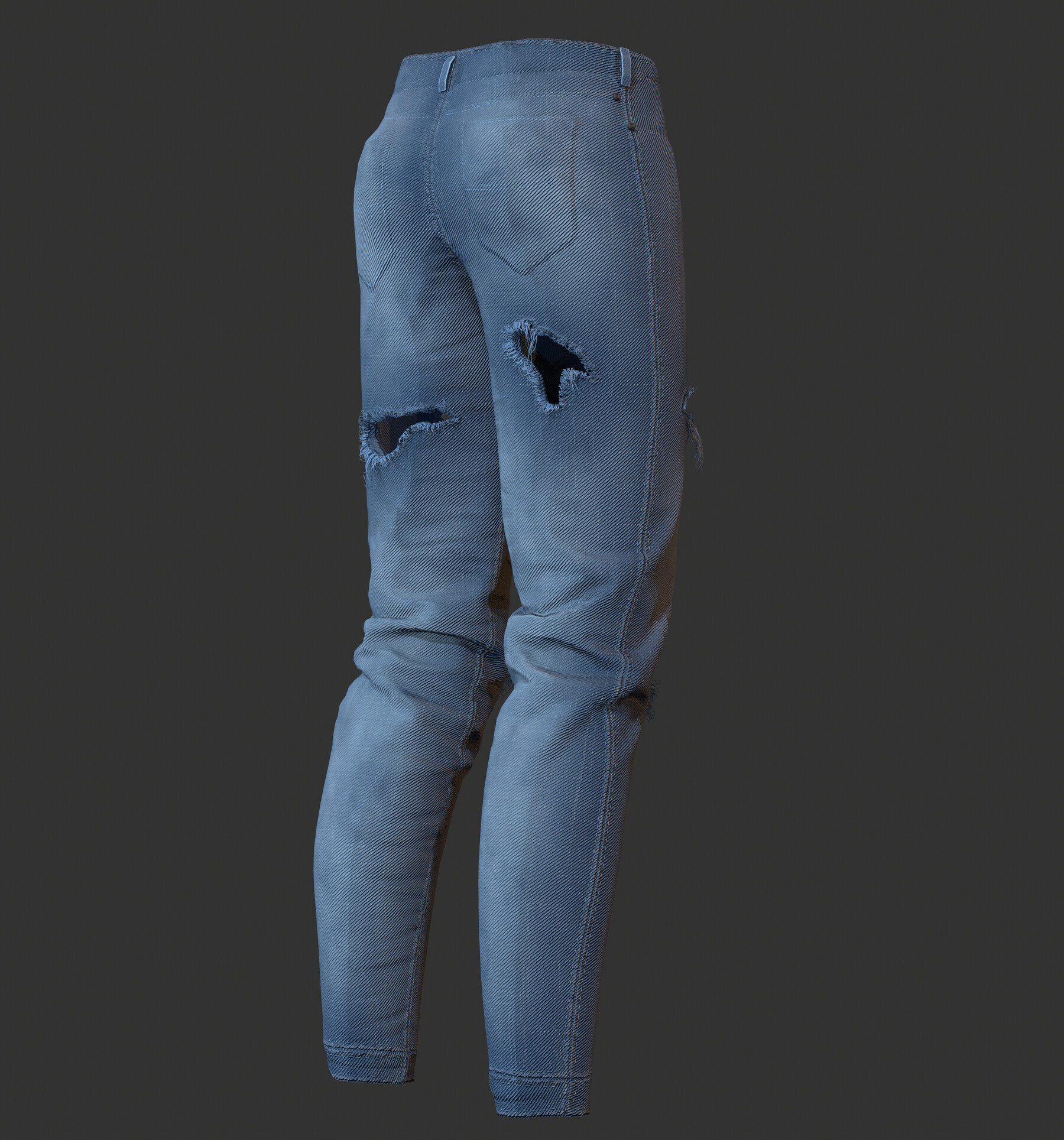 ArtStation - Jeans with threads | Game Assets