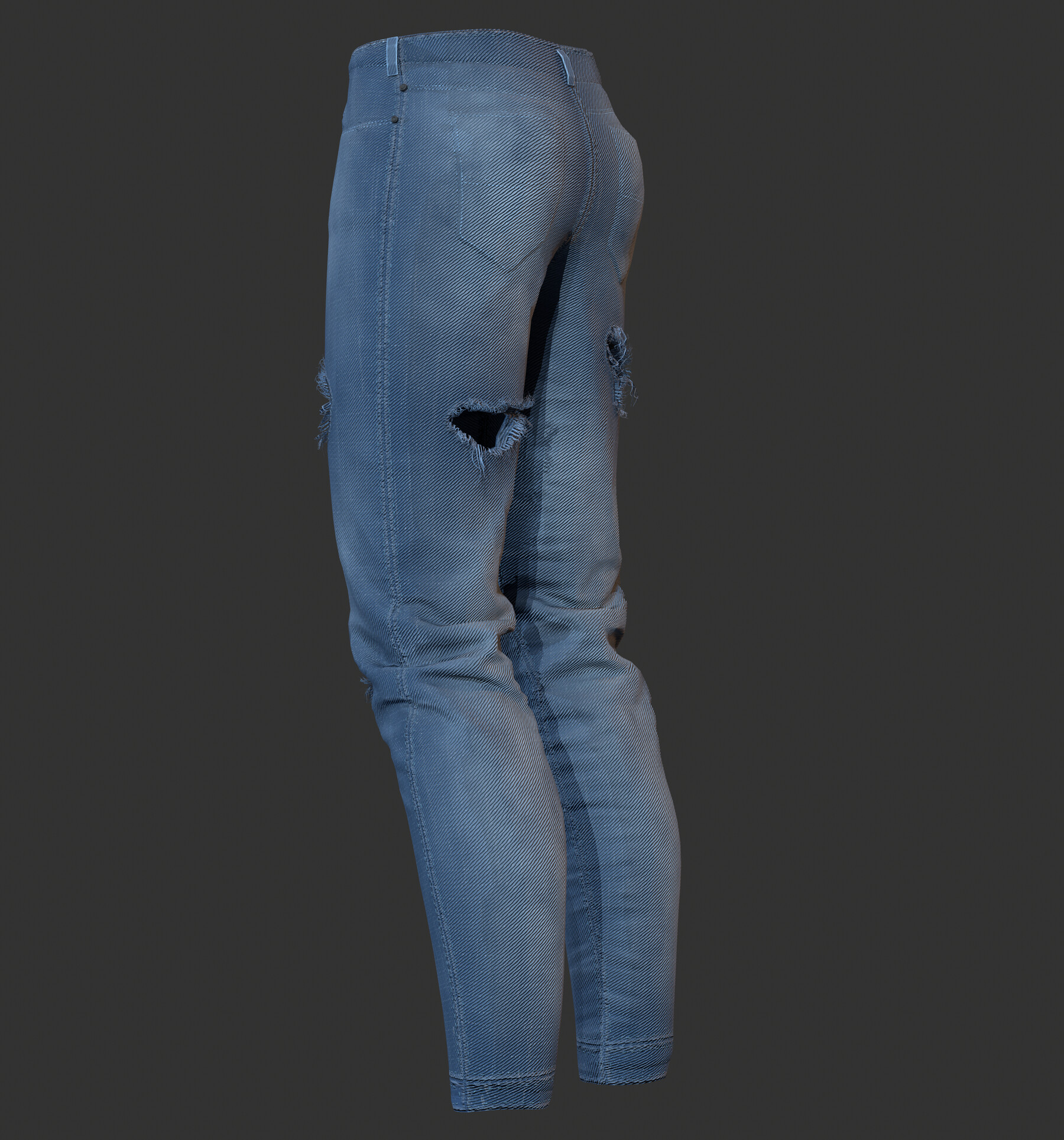 ArtStation - Jeans with threads | Game Assets