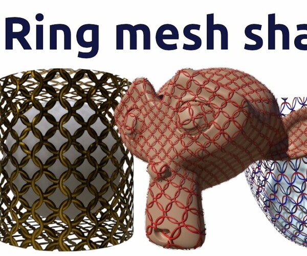 ArtStation - Ring mesh shader for Blender | Resources