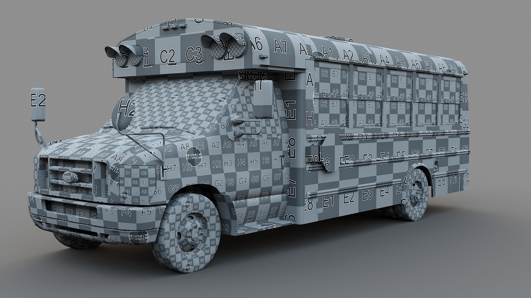 ArtStation - Ford E-Series School bus Type A | Resources